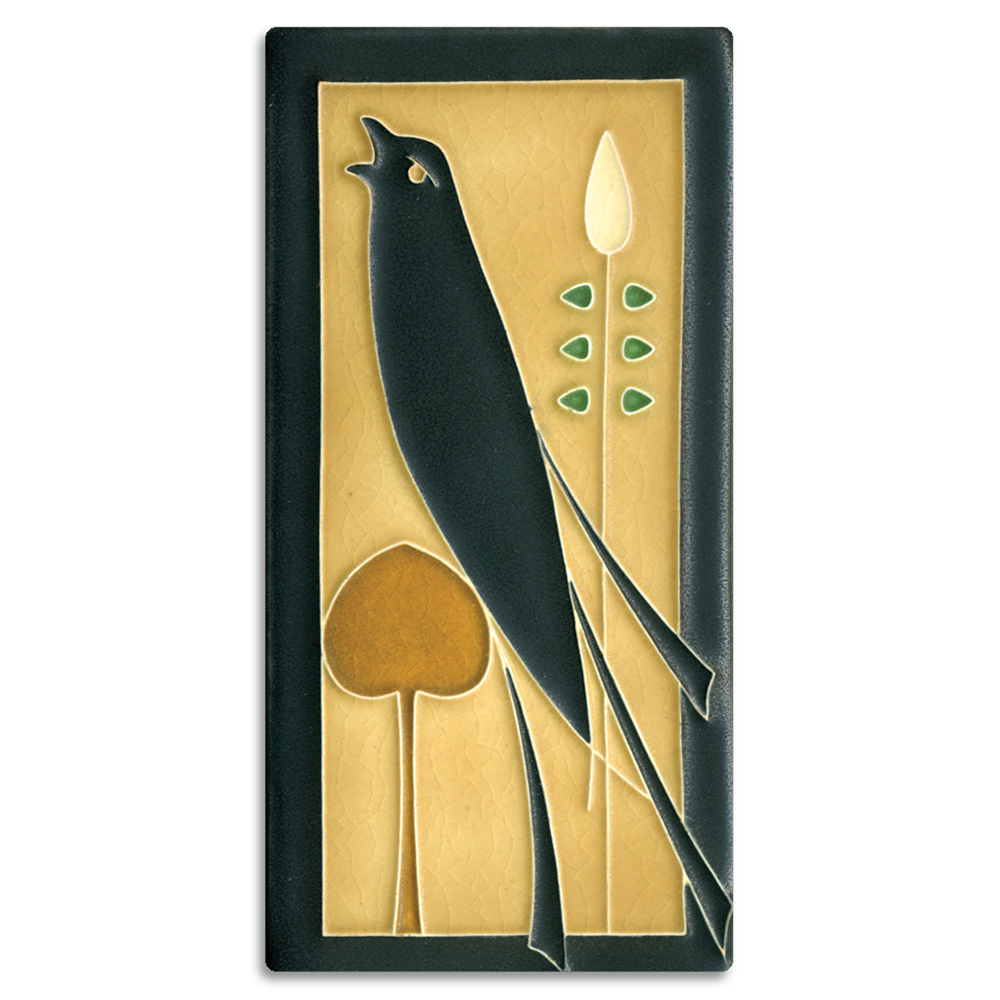 Motawi Tiles - Songbirds Facing Left - Golden